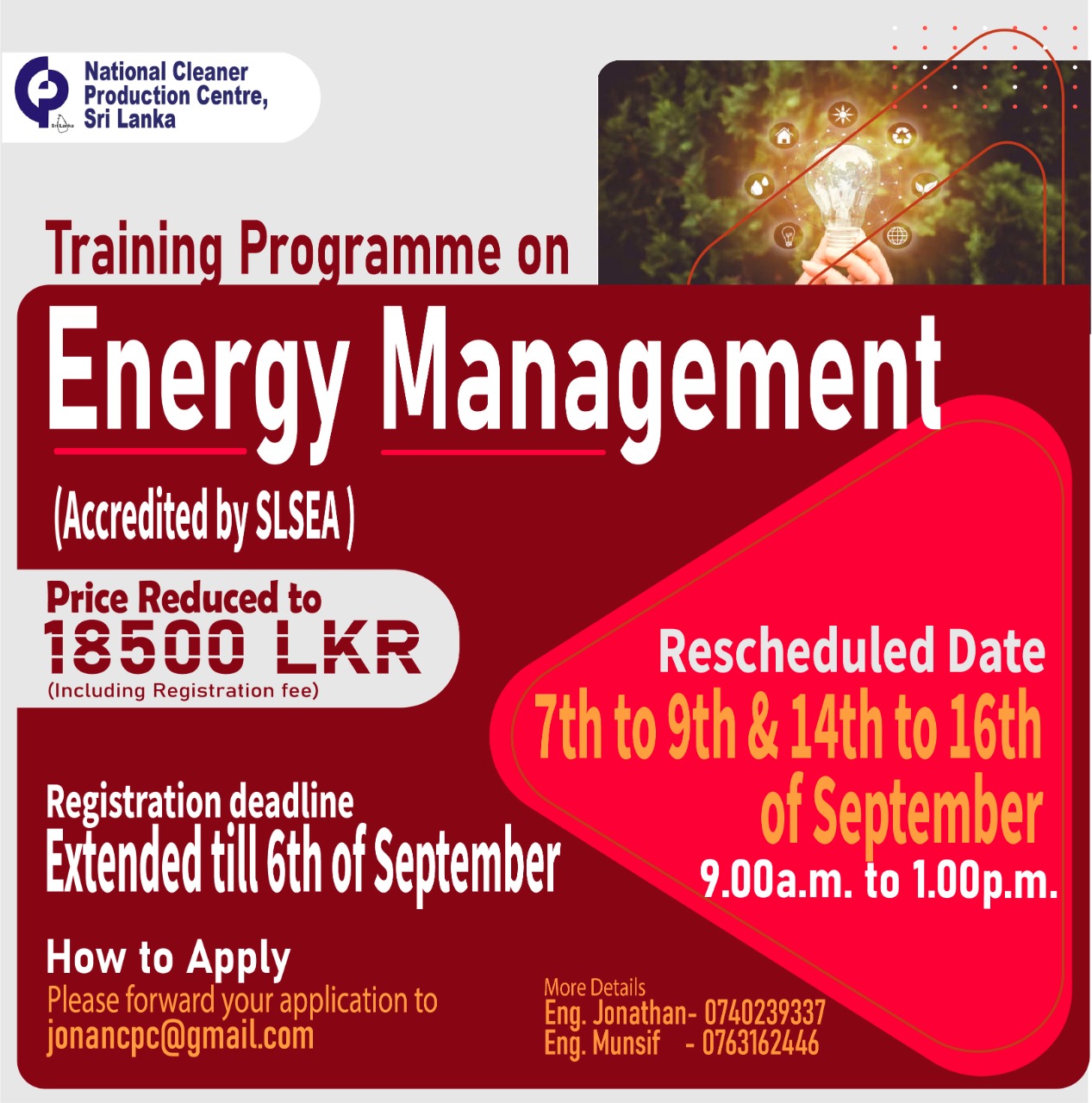 Training programme on Energy Management – NCPC